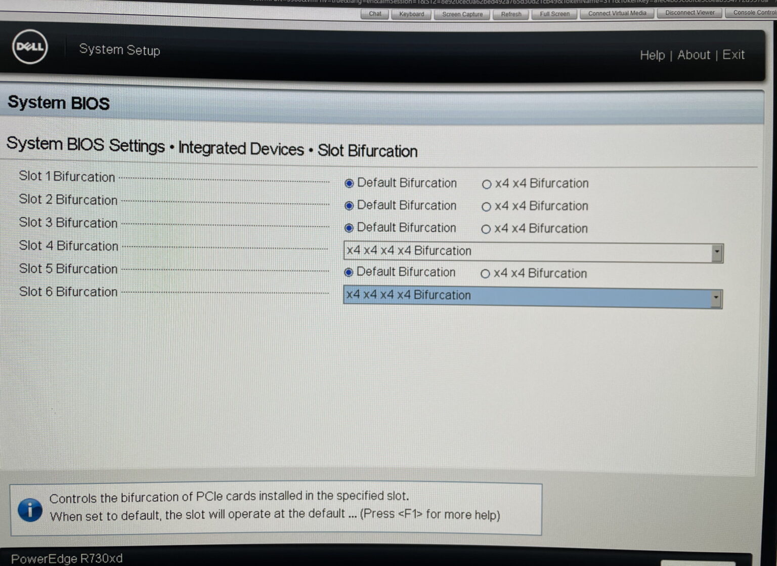 Dell Poweredge R730xd with Asus Hyper NVMe Adapter – Null Byte